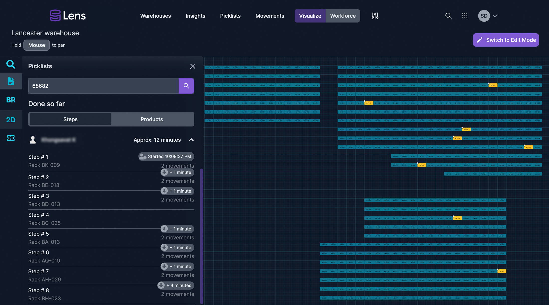 Warehouse visualization | Skustack