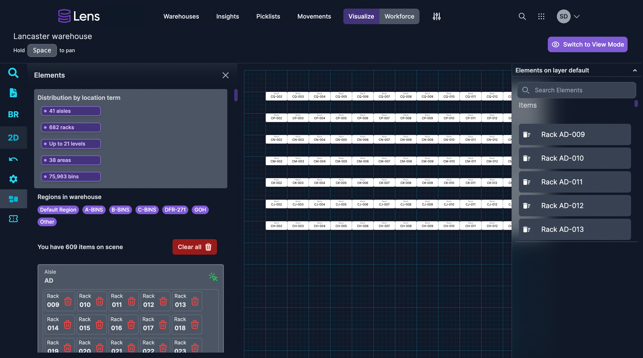 Warehouse visualization | Skustack