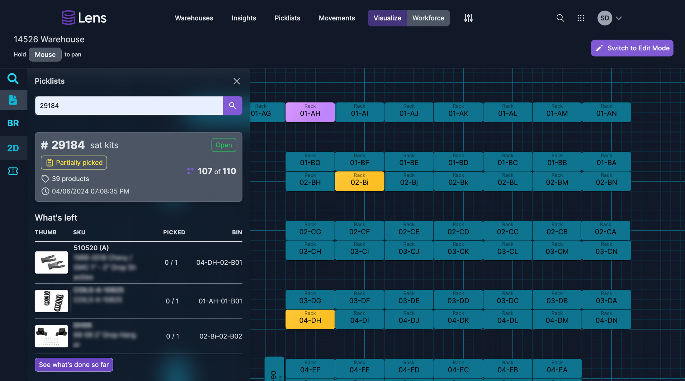Warehouse visualization | Skustack