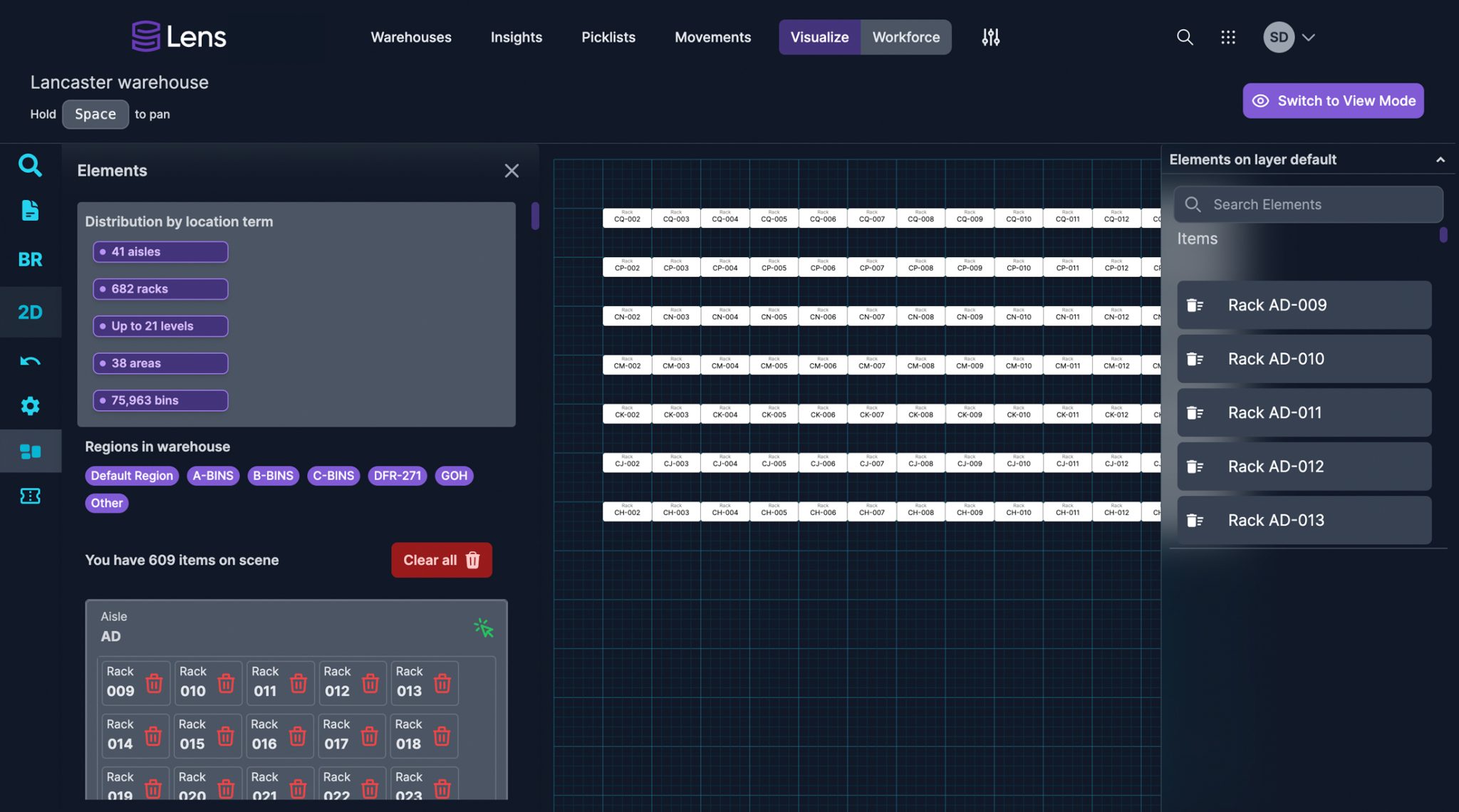 Warehouse visualization | Skustack
